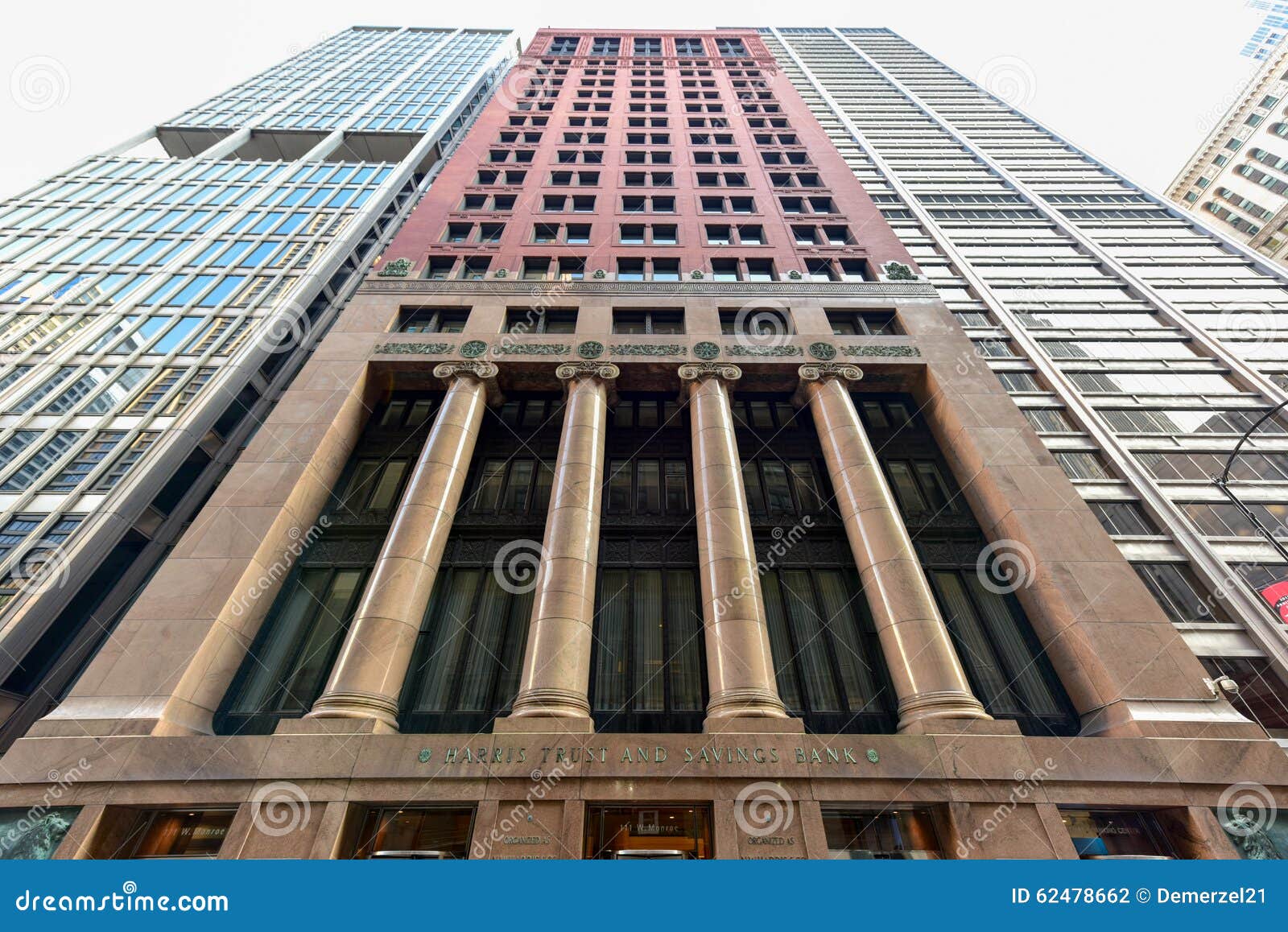 Harris Trust Building - Chicago Stock Photo - Image of classic ...