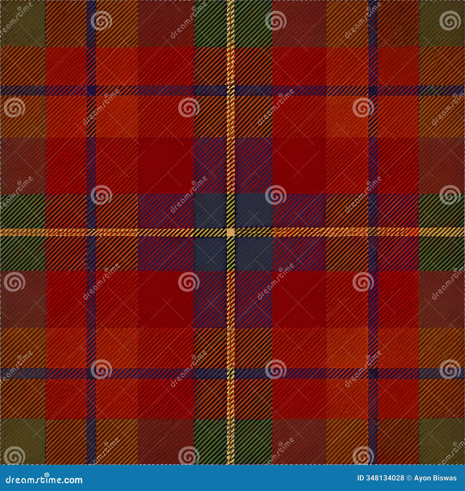 Harris tweed plaid pattern stock illustration. Illustration of woolen ...