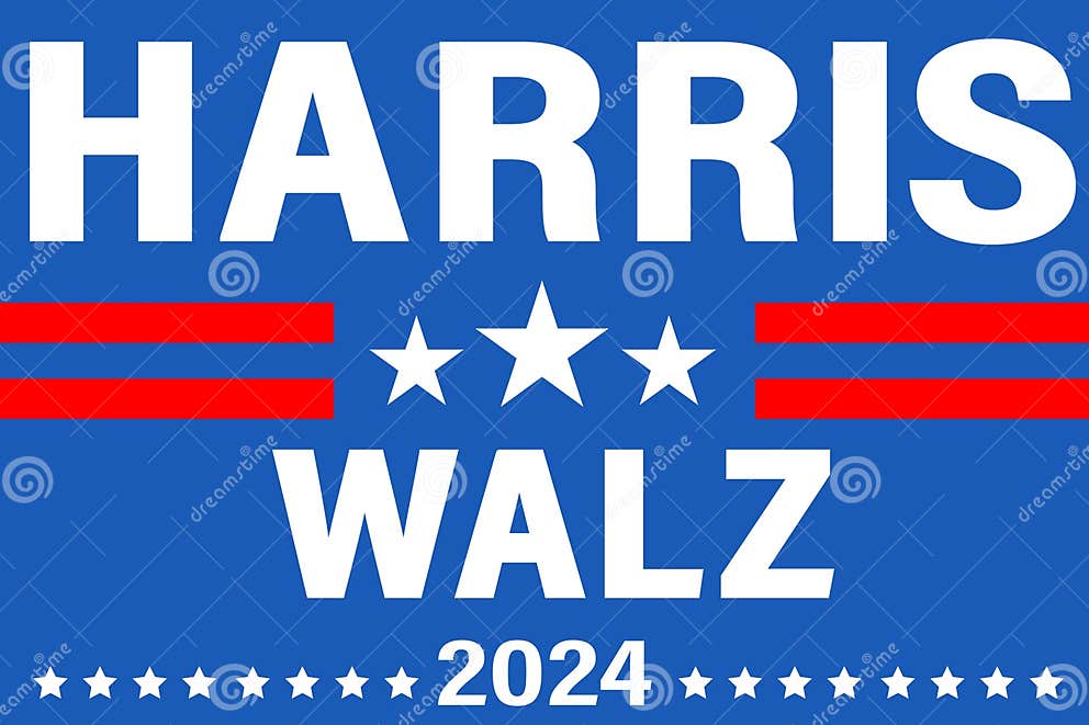 Harris Walz 2024 Vector Illustration Stock Illustration - Illustration ...