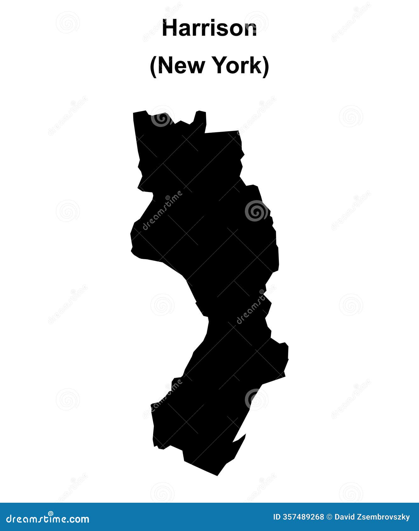 Harrison Outline Map Cartoon Vector | CartoonDealer.com #357487327