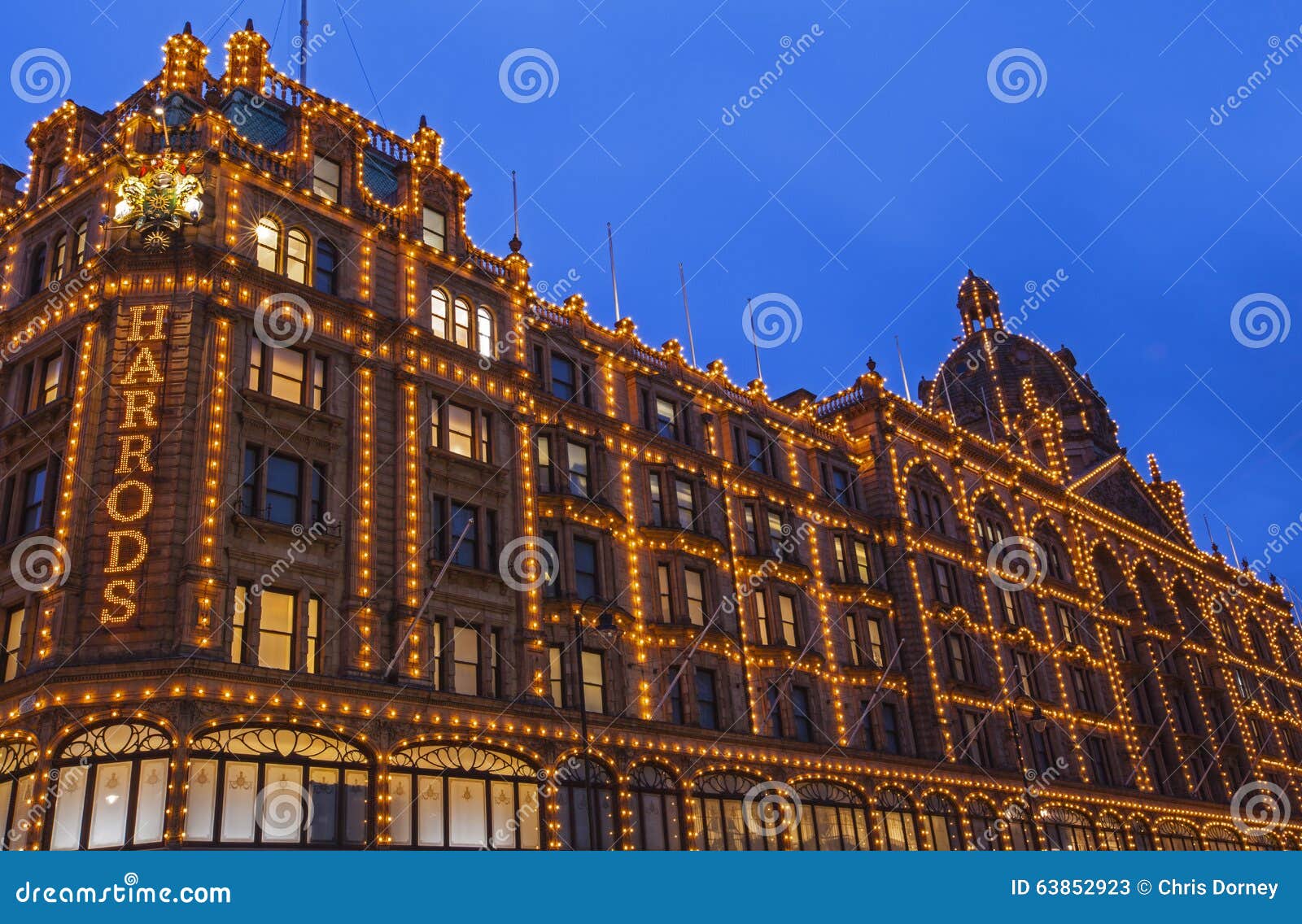 Harrods em Londres foto de stock editorial. Imagem de britânica - 63852923