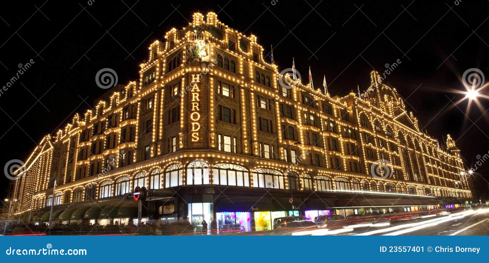 Harrods in London editorial photo. Image of britain, brompton - 23557401