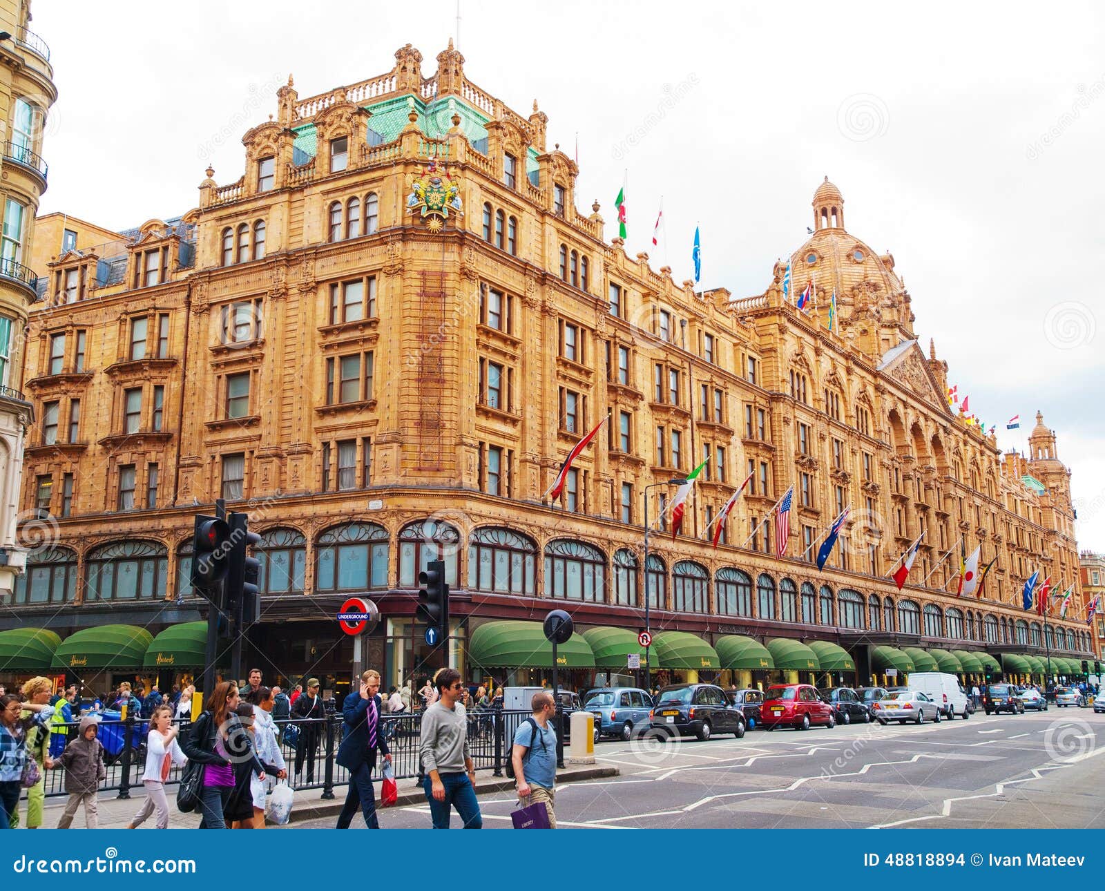 Harrods, Londres imagen de archivo editorial. Imagen de capital - 48818894