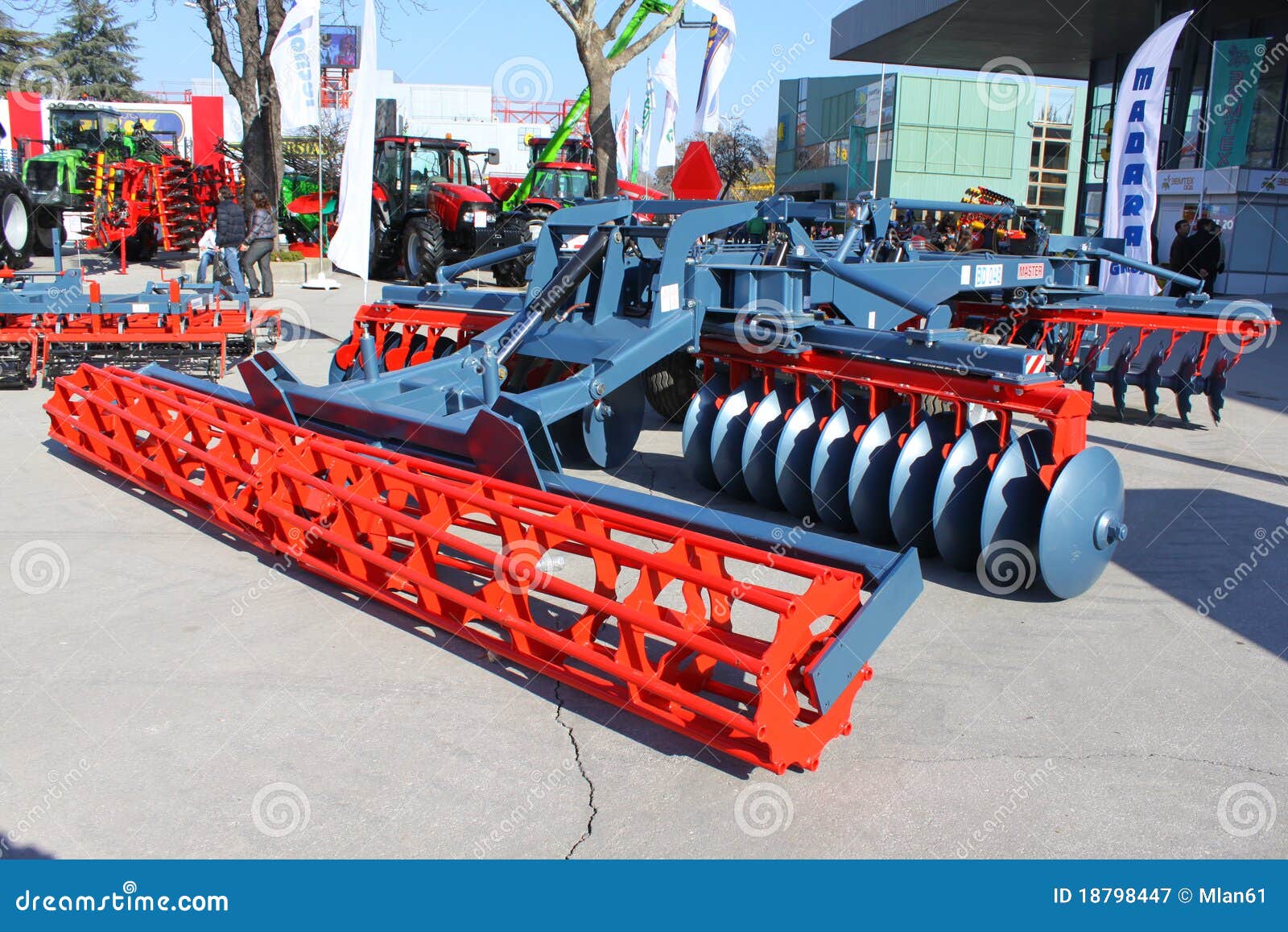 Harrow editorial photography. Image of cultivator, machinery - 18798447