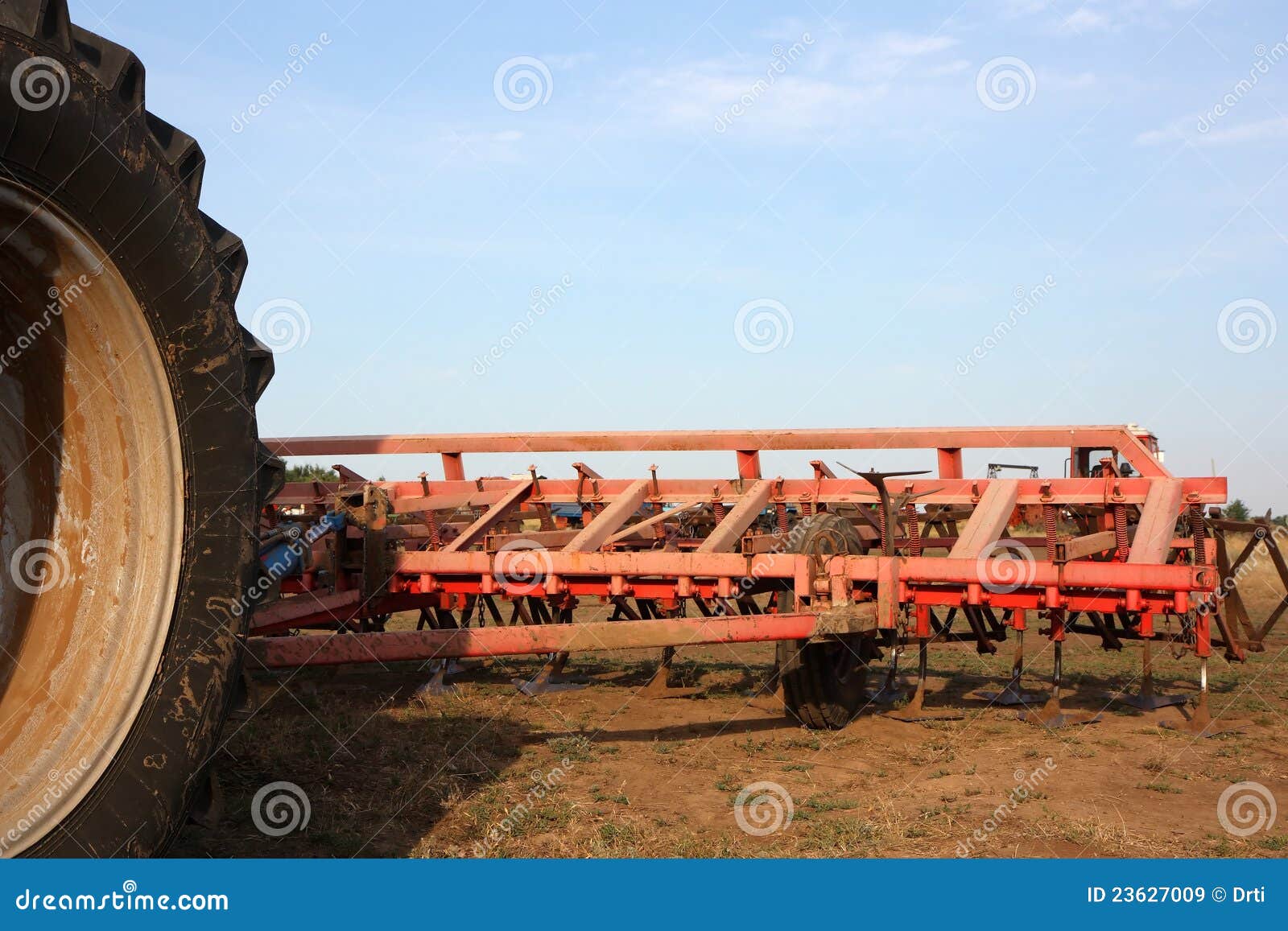 Harrow stock image. Image of arable, farmer, harrow, digging - 23627009