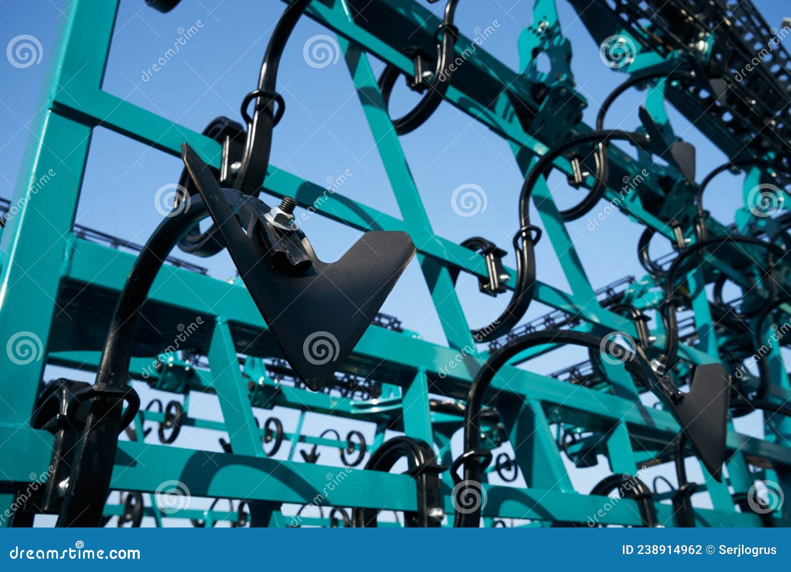 Harrow. Cultivator for Cultivating the Land Stock Photo - Image of ...