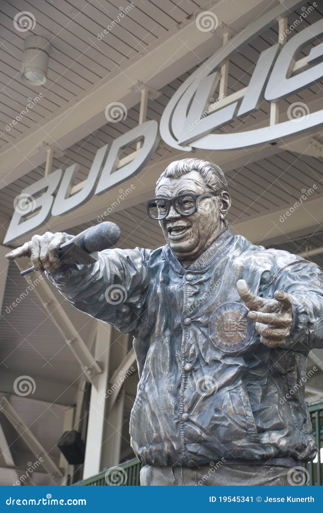 Harry Caray Statue At Wrigley Field Editorial Image | CartoonDealer.com ...