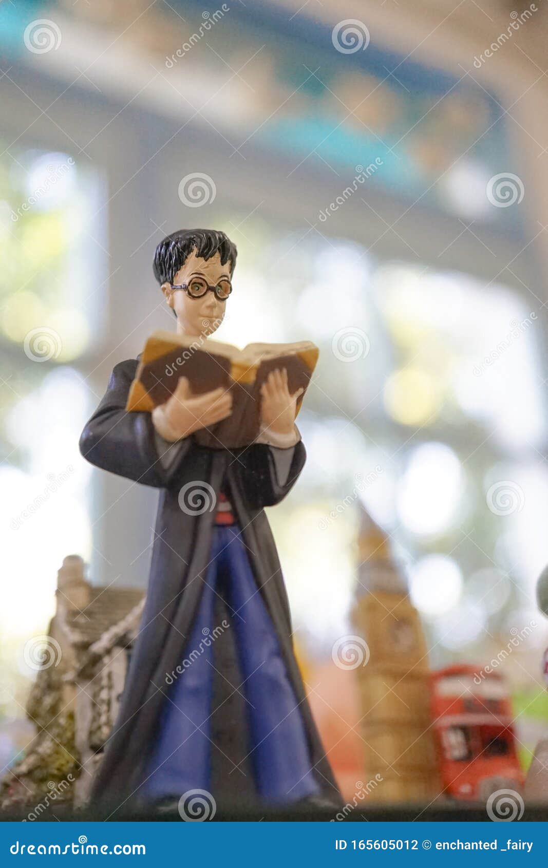 Harry Potter Figure Is Reading A Spell Book Soft Focus Editorial Photography Image Of Fantasy