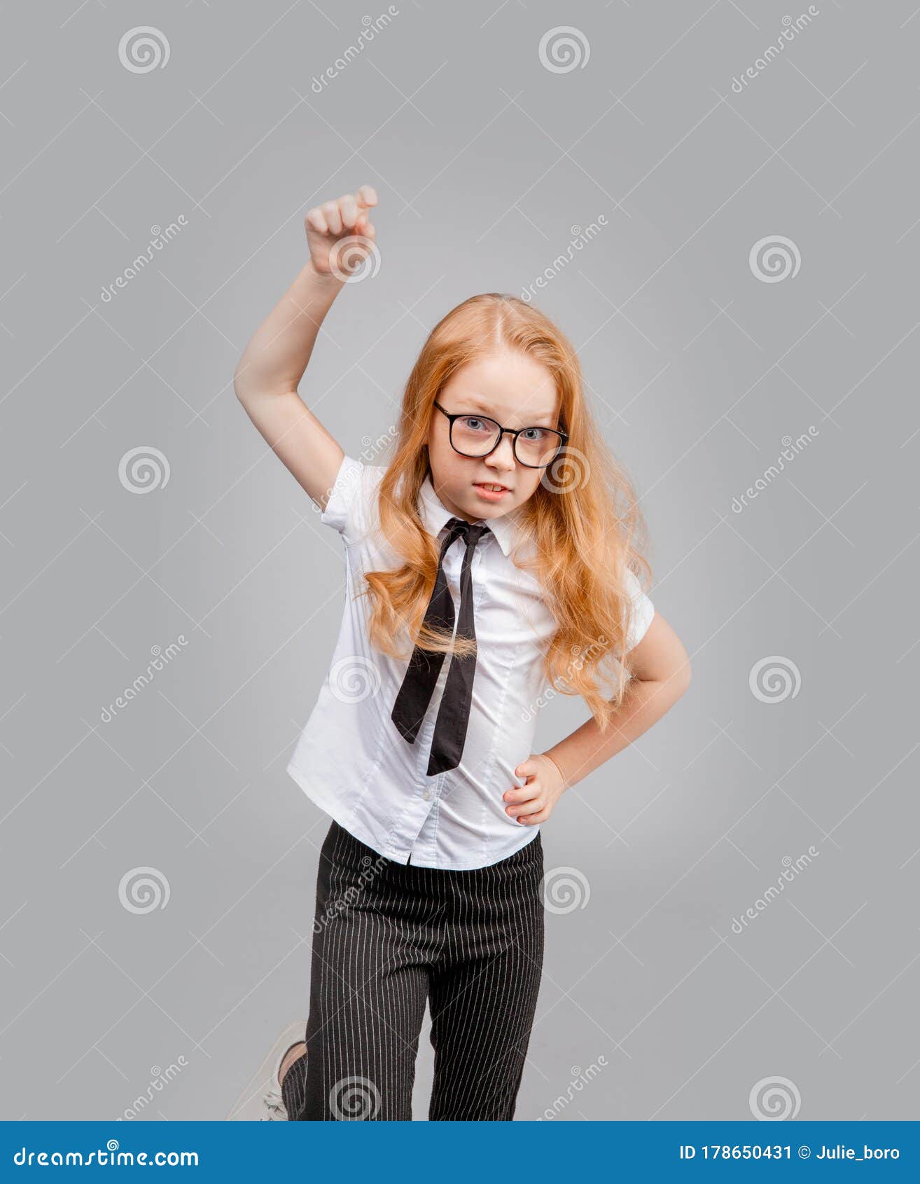 Harsh Boss Girl Articulates while Telling Something Stock Image - Image ...
