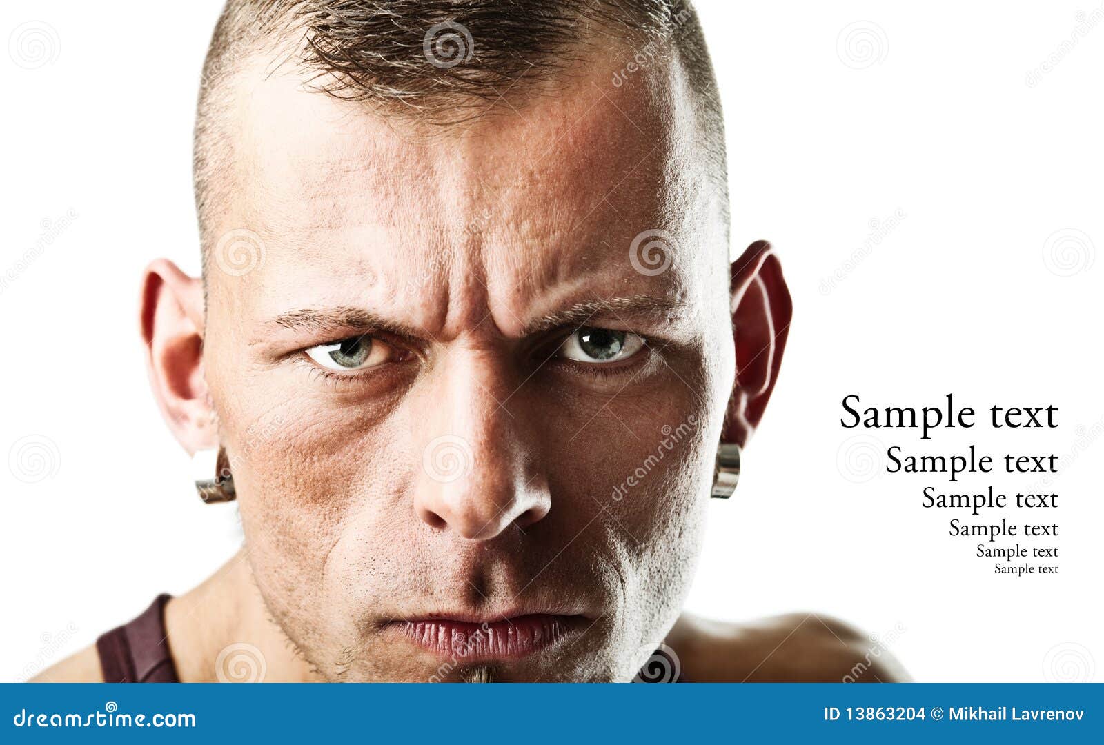Harsh man stock photo. Image of harsh, isolated, text - 13863204