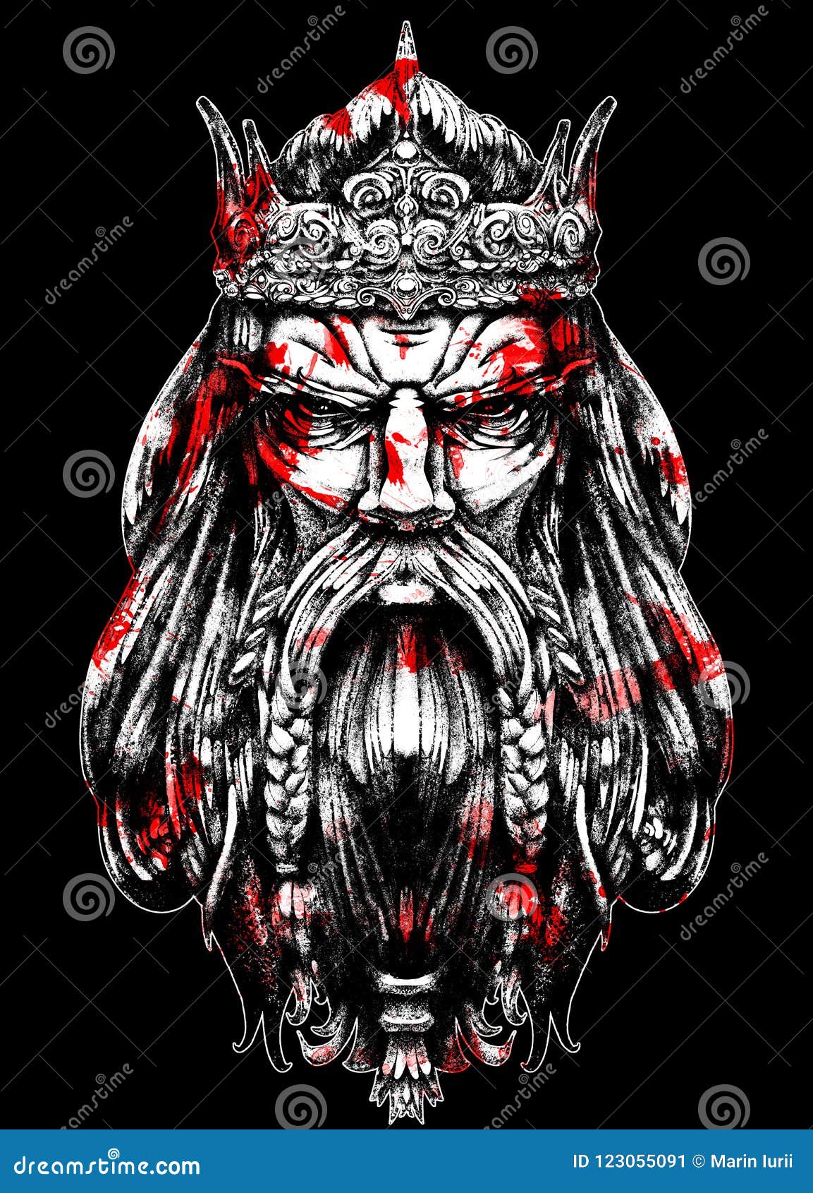 Old blood king stock illustration. Illustration of king - 123055091