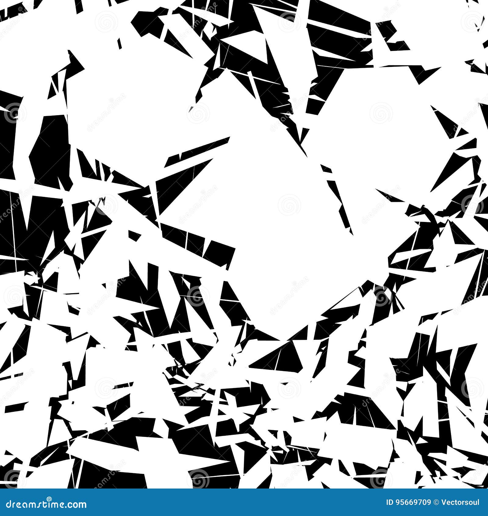 Harsh Rough Texture. Geometric Abstract Illustration with Disarray of ...