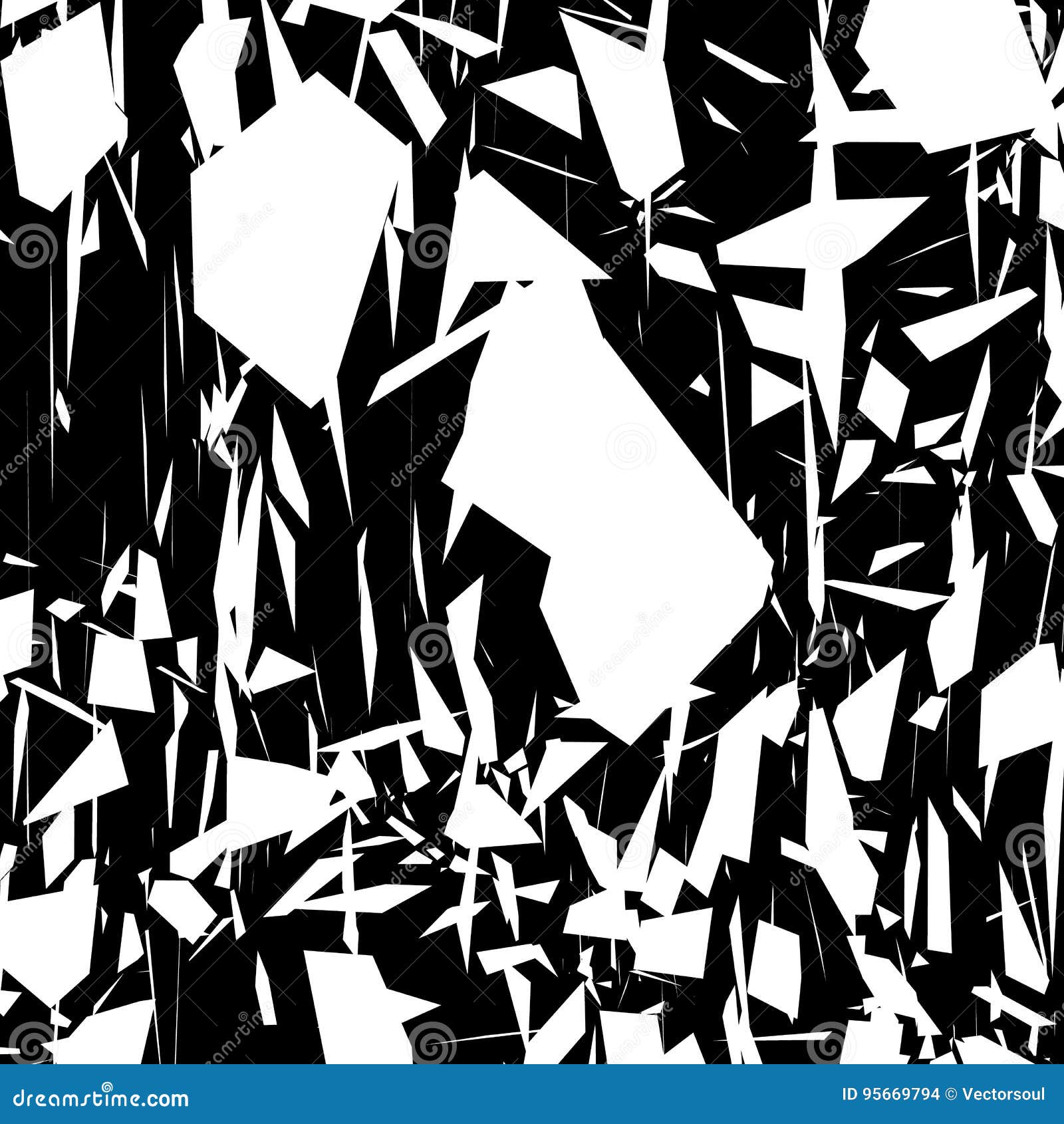 Harsh Rough Texture. Geometric Abstract Illustration with Disarray of ...