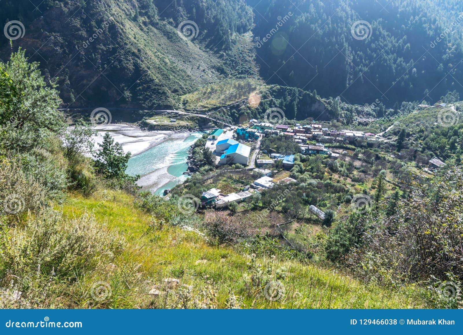 Harshil Valley in Uttrakhand Stock Photo - Image of field, nature ...
