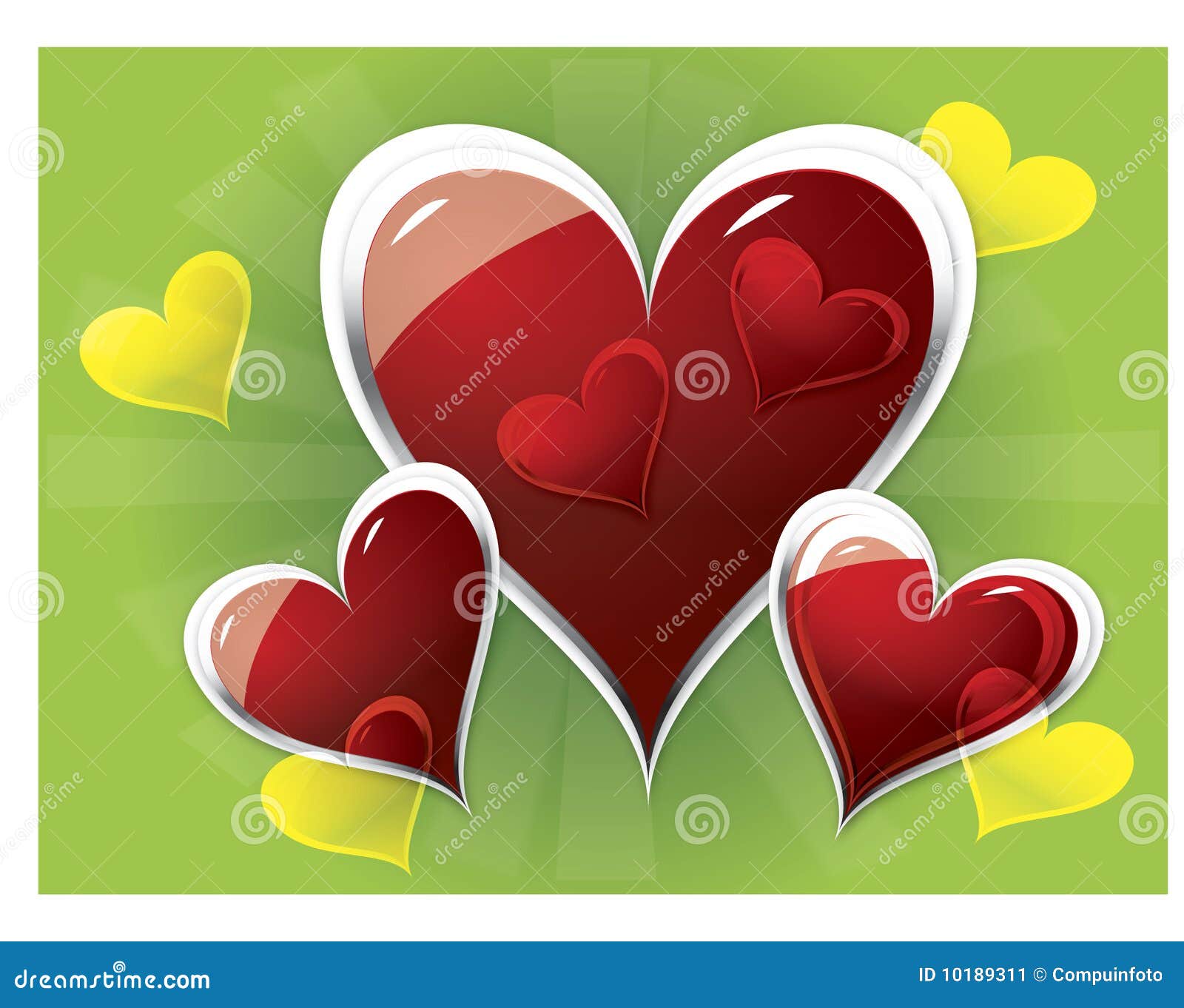 Hart stock illustration. Illustration of heart, ornament - 10189311