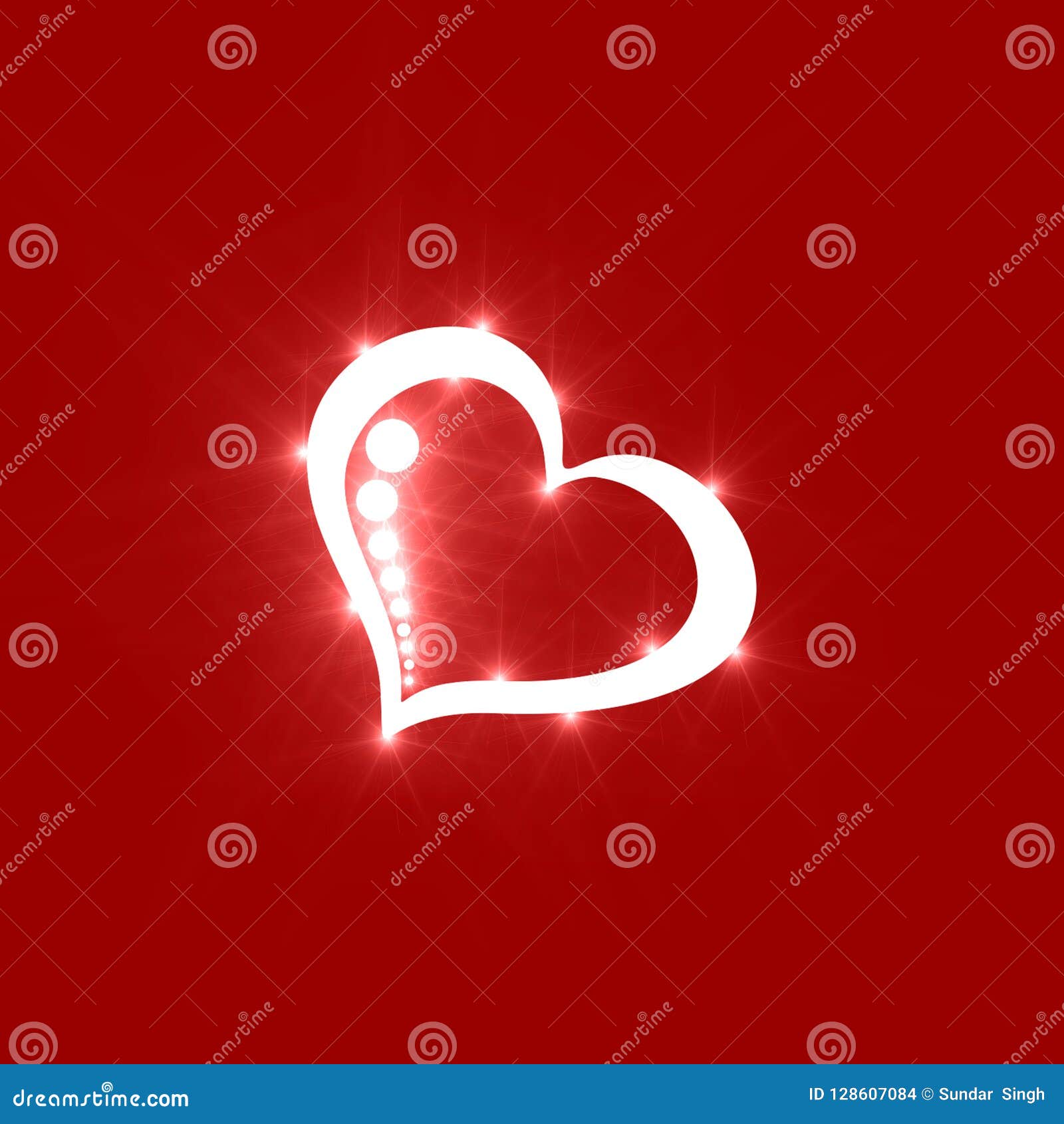 Hart Abstract Background Lighting Effect Stock Illustration ...