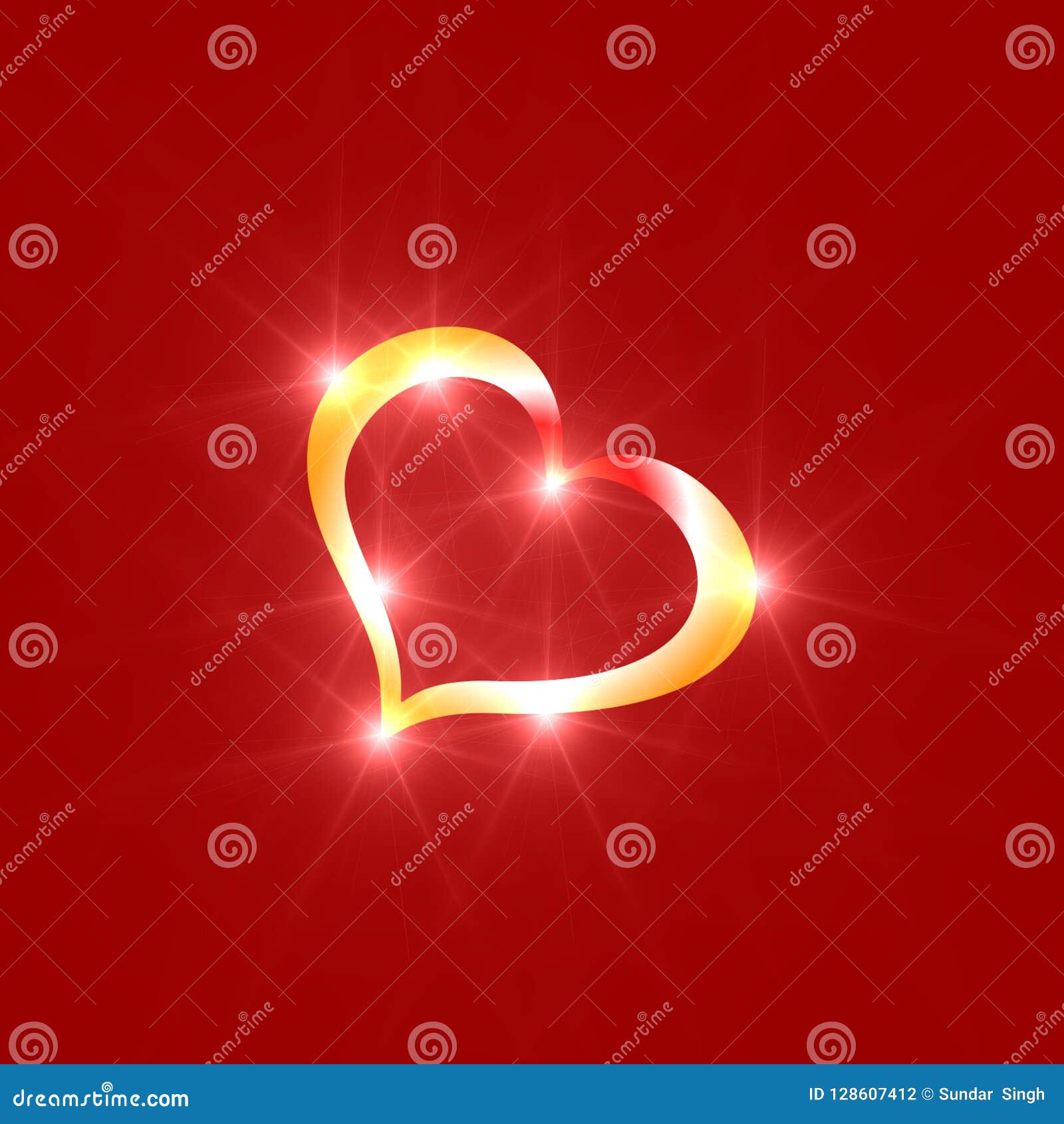Hart Abstract Background Lighting Effect Stock Illustration ...