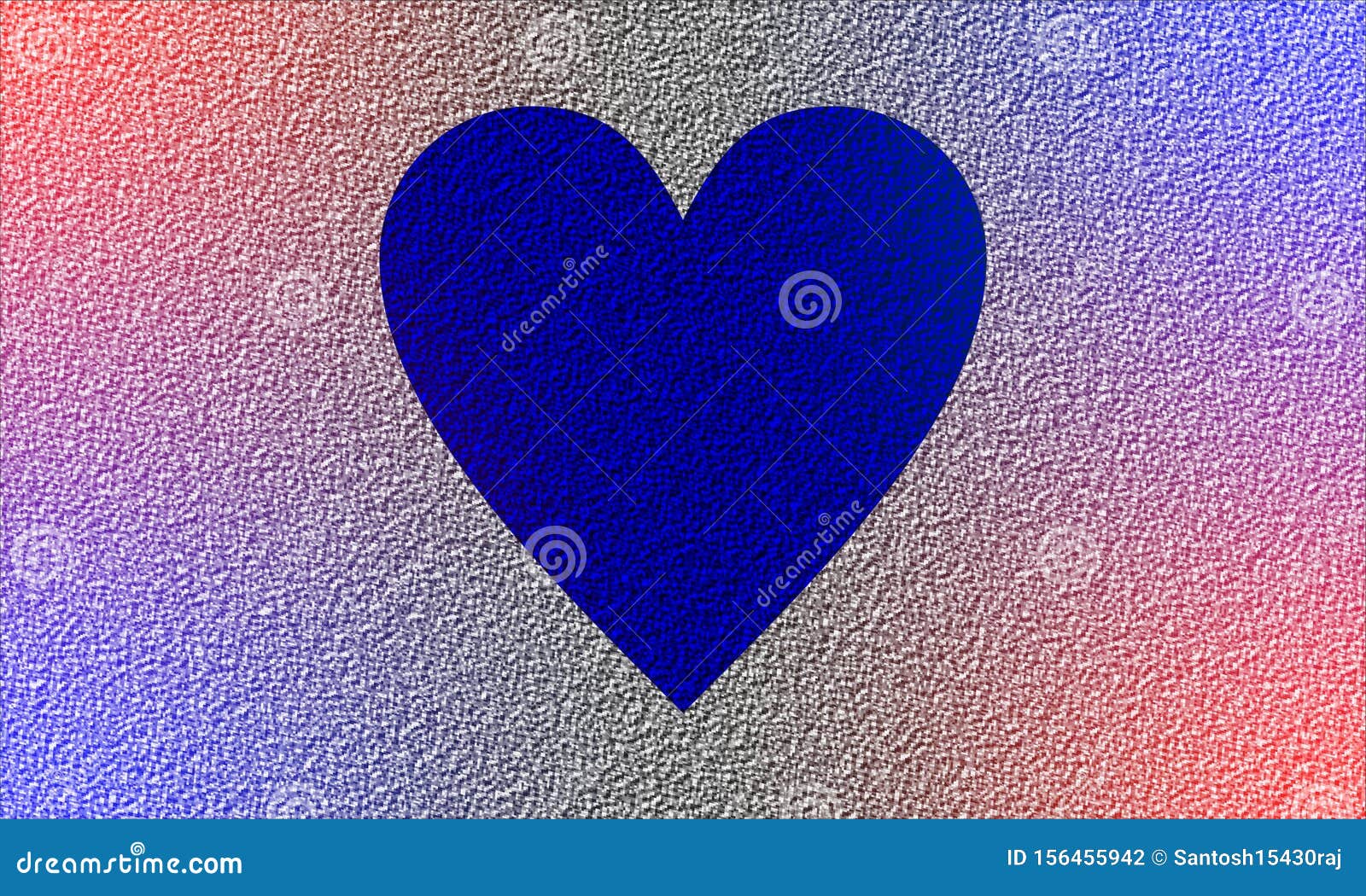 Hart Blue on Red and Blue Abstract Background . Stock Vector ...