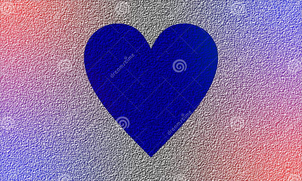 Hart Blue on Red and Blue Abstract Background . Stock Vector ...