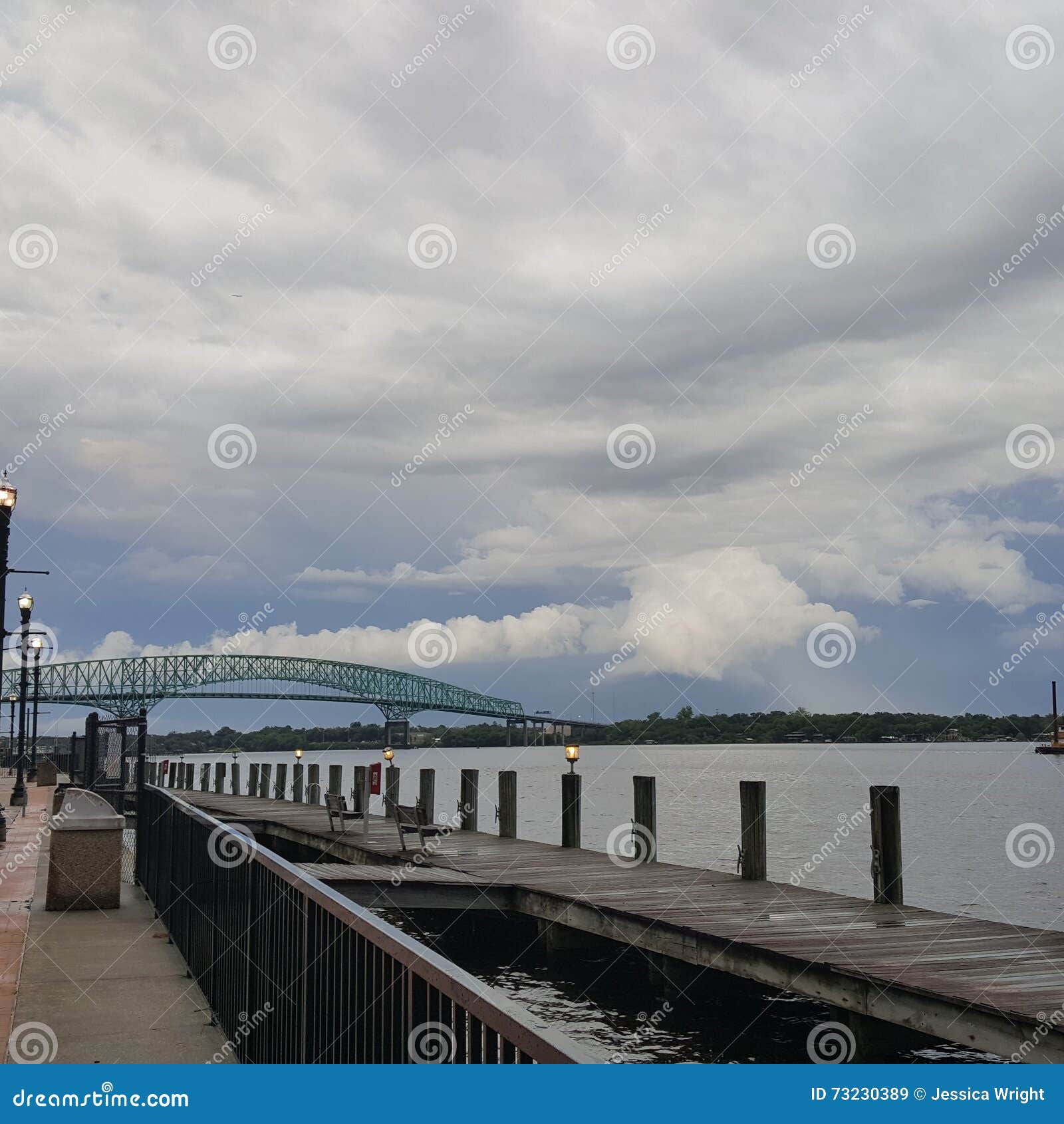 Hart Bridge Jacksonville stock image. Image of jacksonville - 73230389