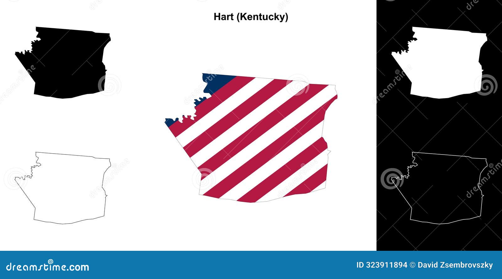 Hart outline map stock illustration. Illustration of county - 323911894