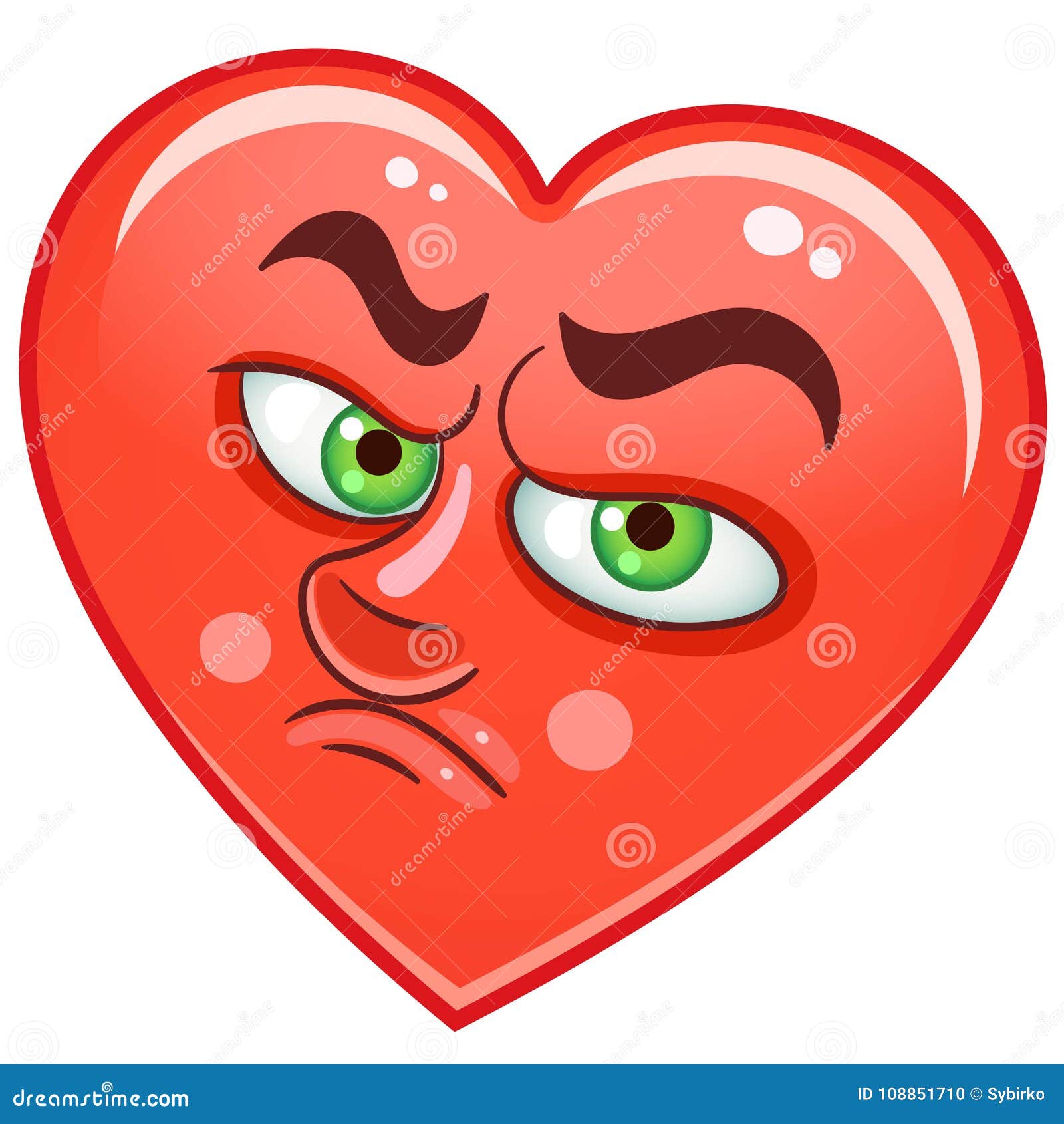 Hart Emoticons Smiley Emoji Vector Illustratie - Illustration of emotie ...