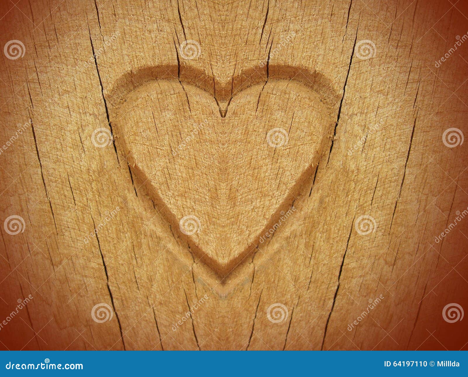 Hart Op Hout Wordt Gesneden Dat Stock Foto - Image of sinaasappel ...