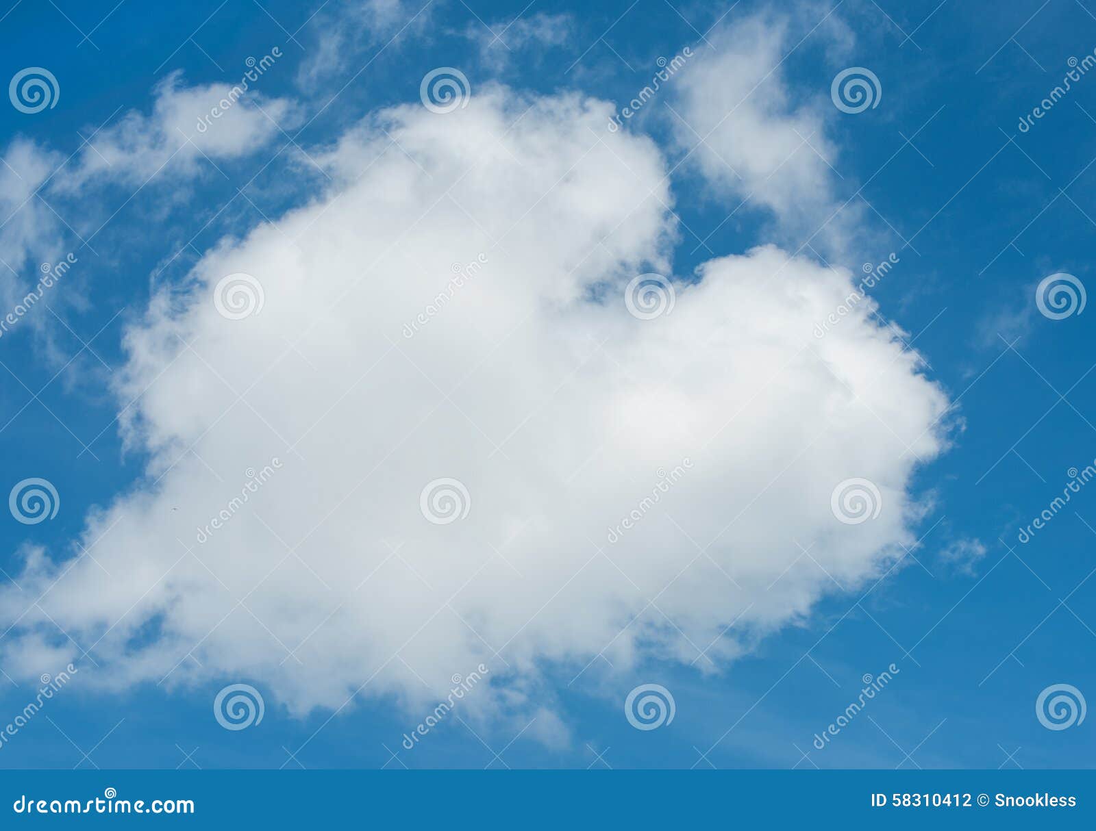 Hart shaped cloud stock photo. Image of fluffy, summer - 58310412