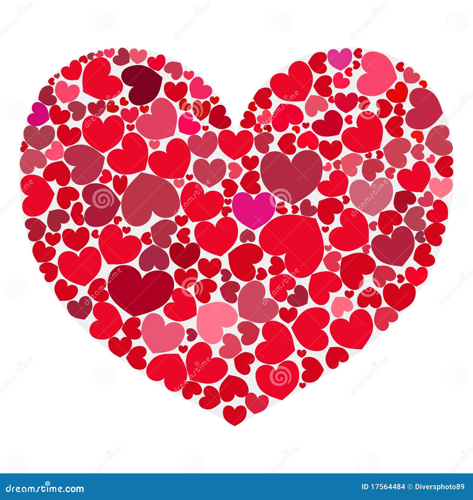 Hart van Harten vector illustratie. Illustration of hart - 17564484