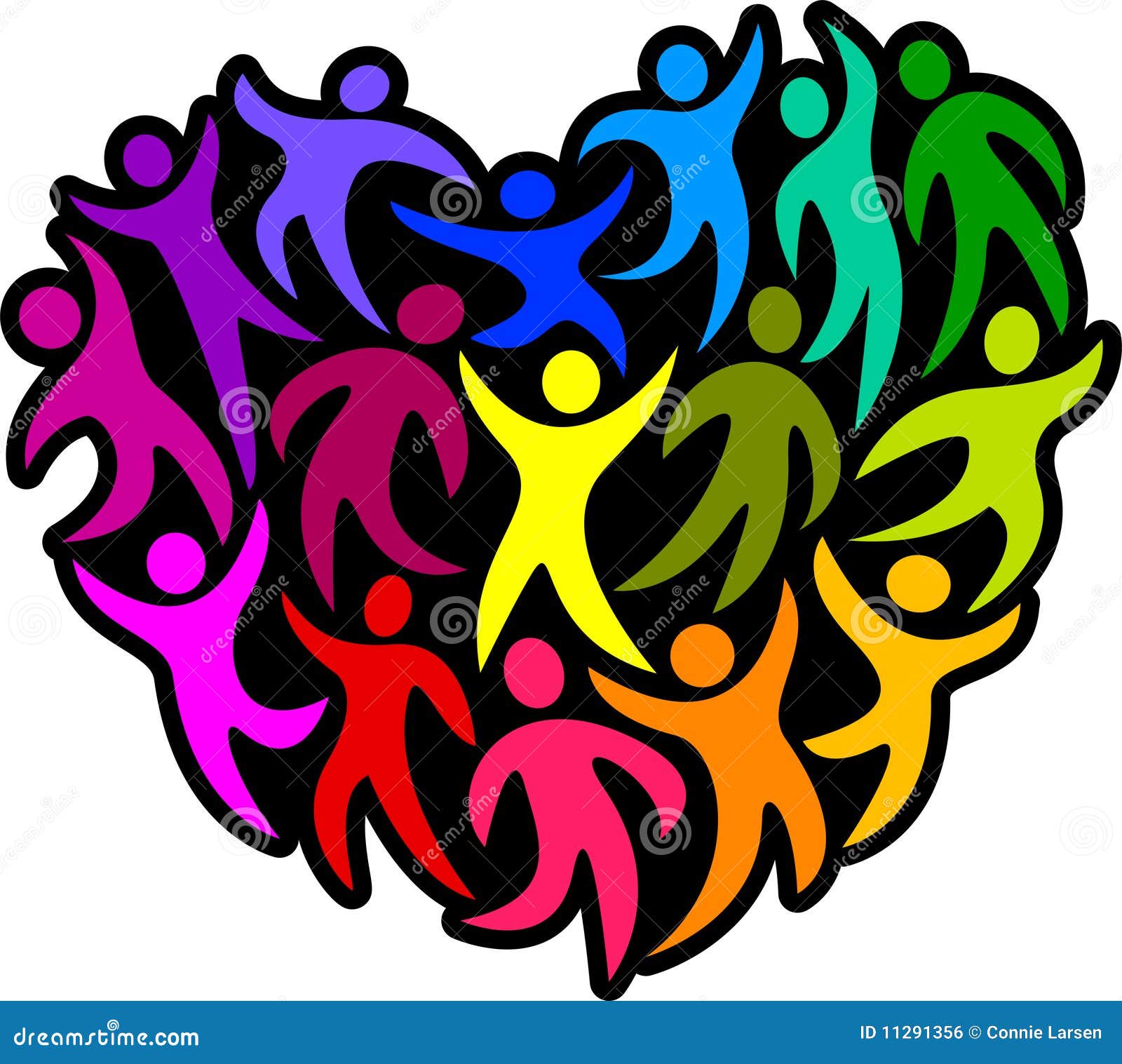 Hart van het Mensdom vector illustratie. Illustration of grafiek - 11291356