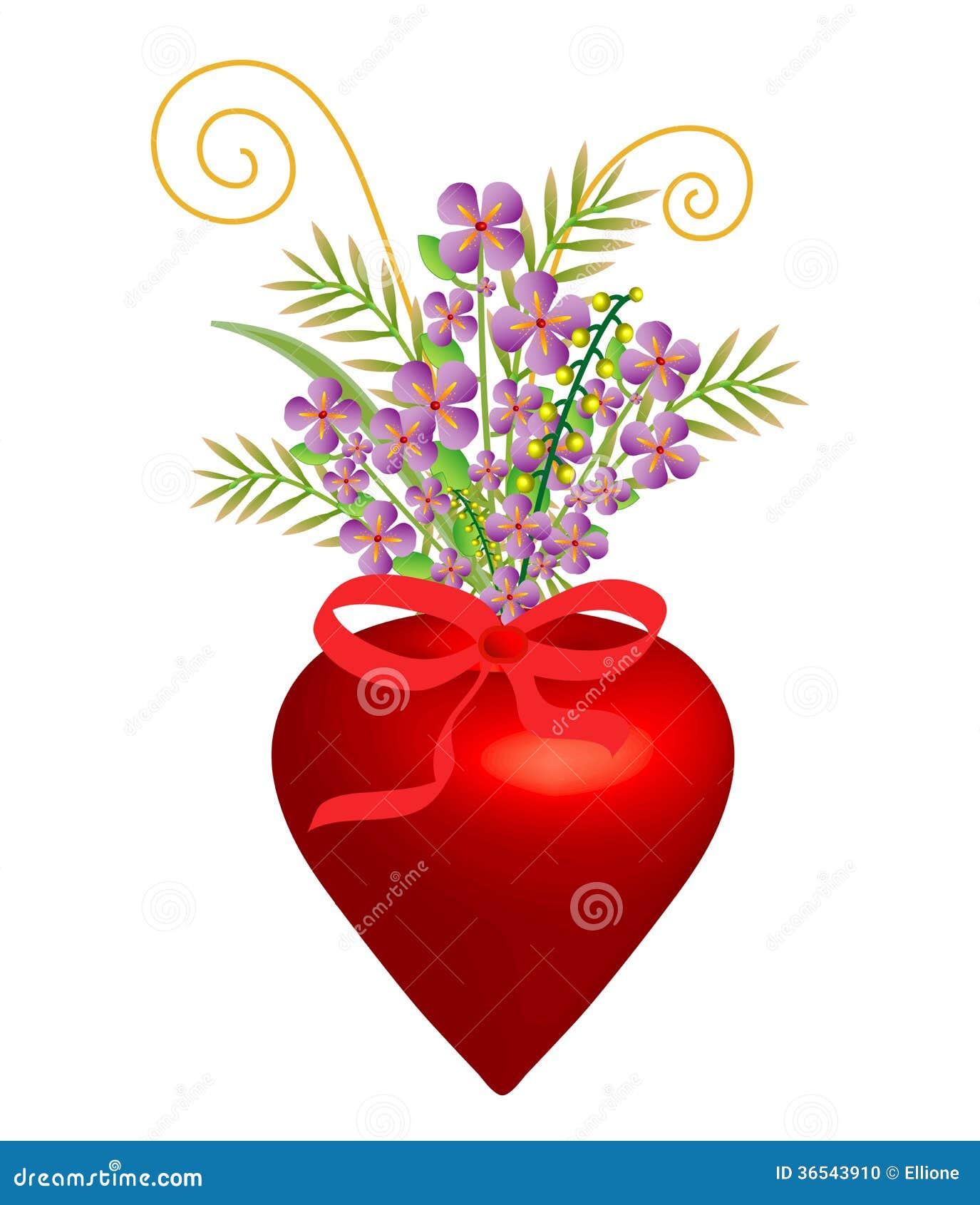 Hart Van Liefde Voor Valentine Vector Illustratie - Illustration of ...