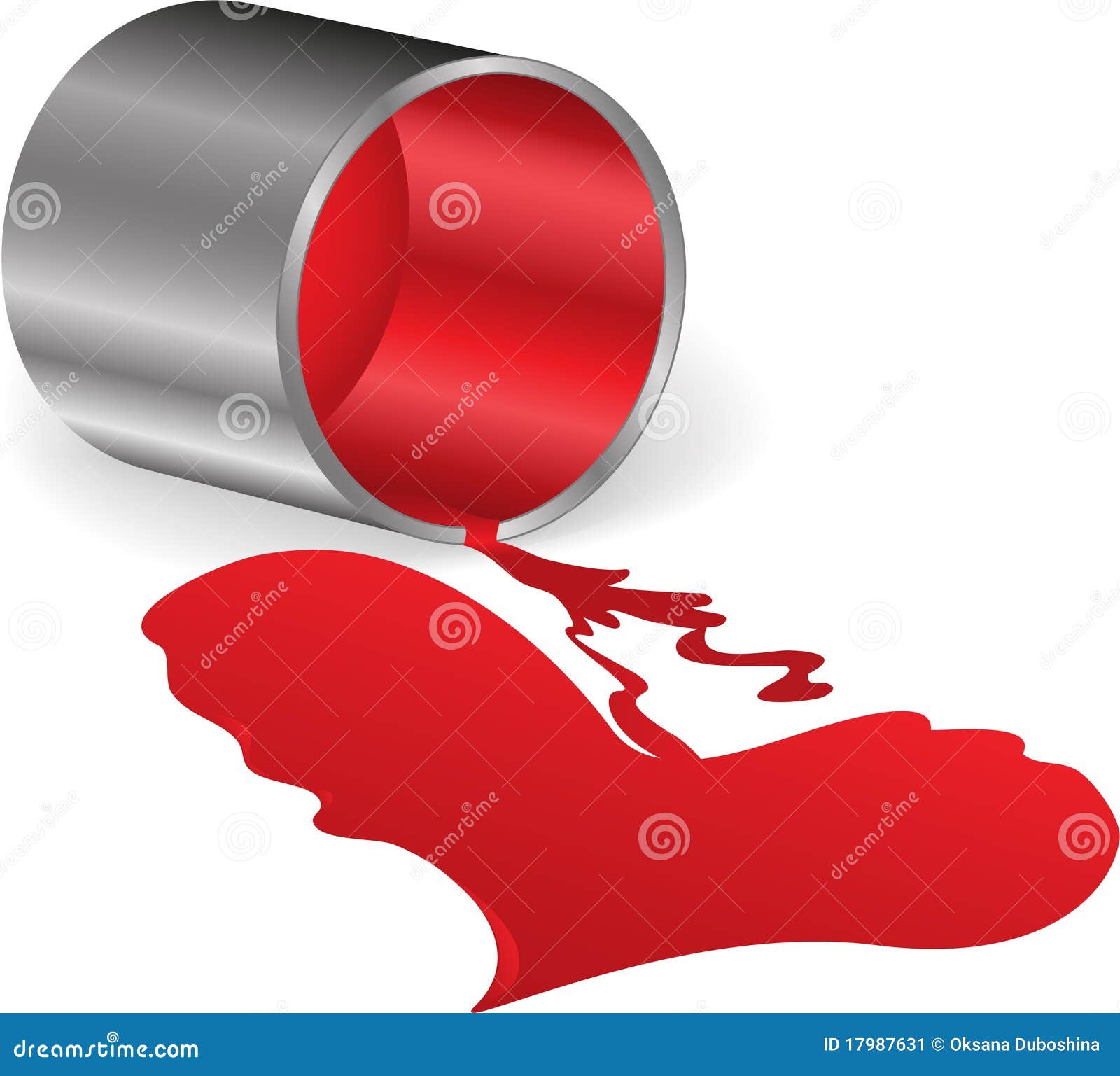 Hart van rode verf vector illustratie. Illustration of beeldverhaal ...