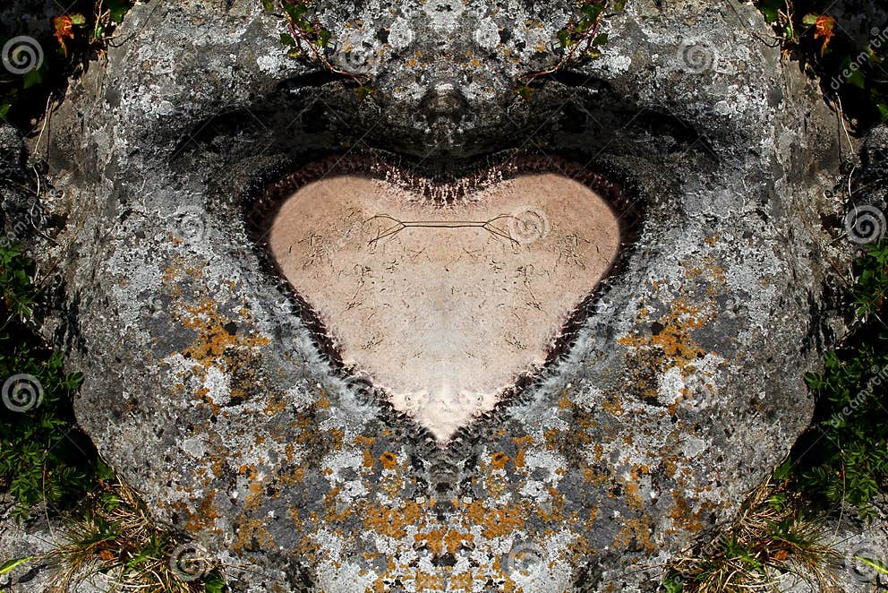 Hart van Steen stock foto. Image of koppelen, symbool - 41364198