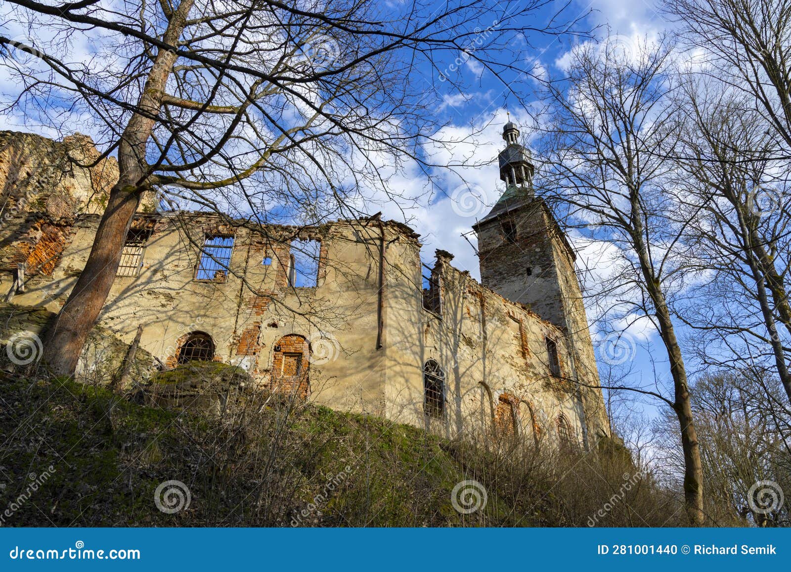 Hartenberg Ruins, Western Bohemia, Czech Republic Stock Photo - Image ...