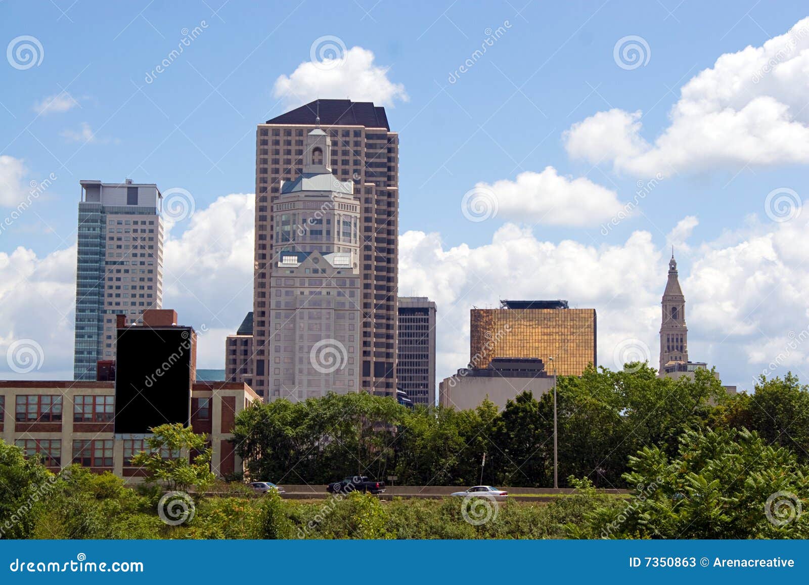 Hartford City Skyline stock image. Image of architecture - 7350863