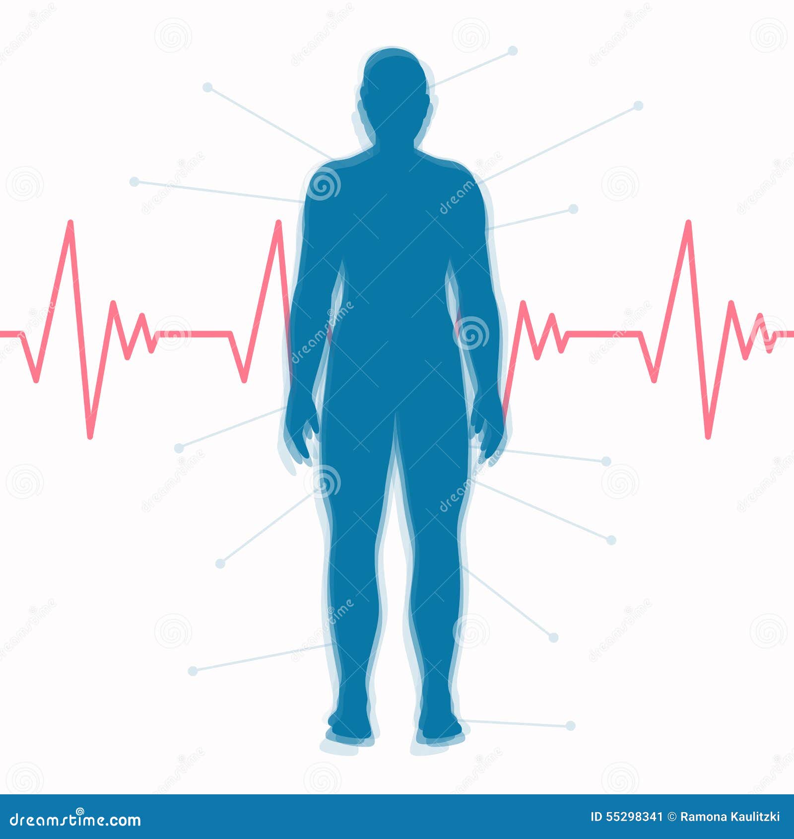 Hartfrequentie stock illustratie. Illustration of elektrocardiogram ...