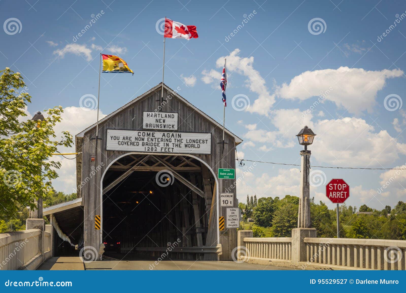 Hartland Bridge stock image. Image of maritimes, longest - 95529527