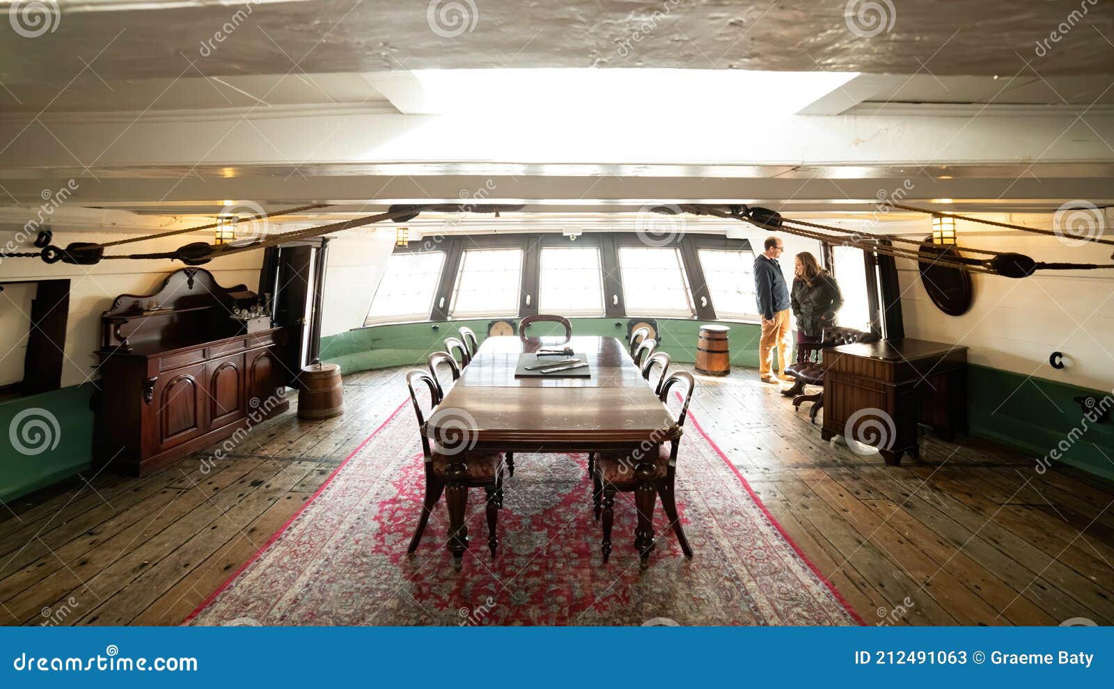 HMS Trincomalee Interior Captains Quarters Editorial Stock Photo ...