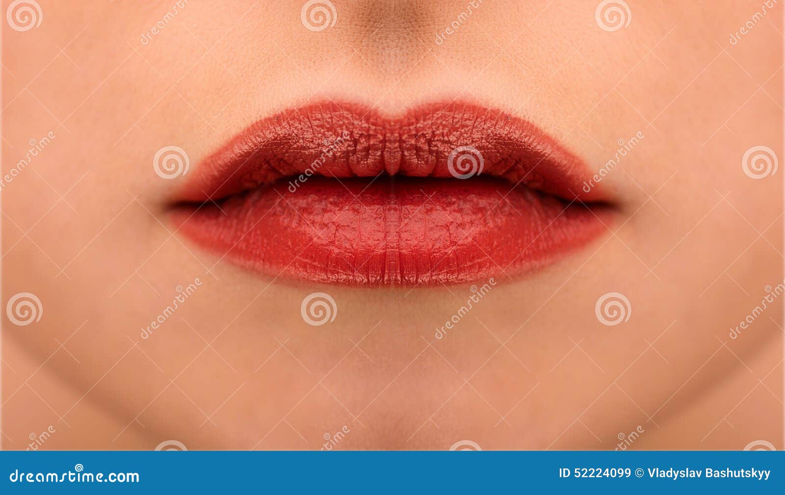 Hartstochtelijke Rode Lippen Macrofotografie Stock Afbeelding - Image ...
