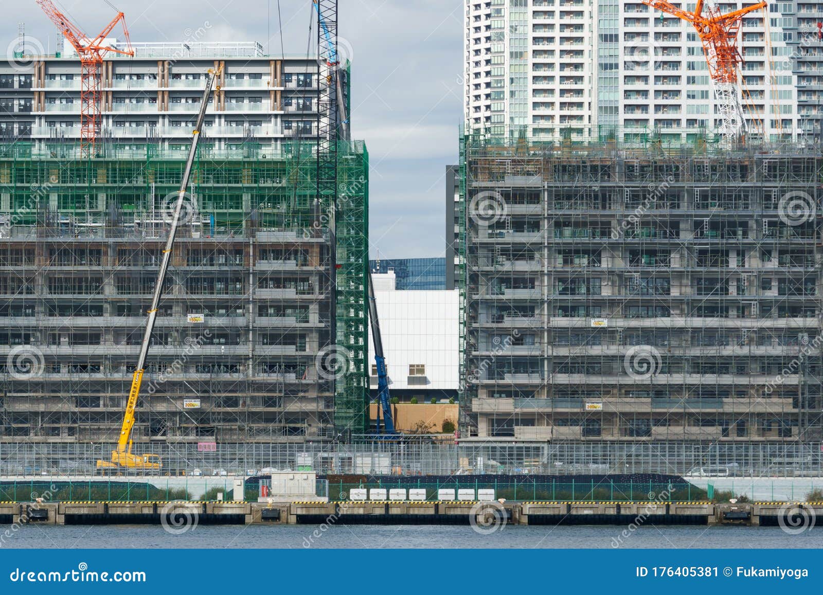 Harumi Redevelopment in Japan, Tokyo Editorial Photo - Image of office ...