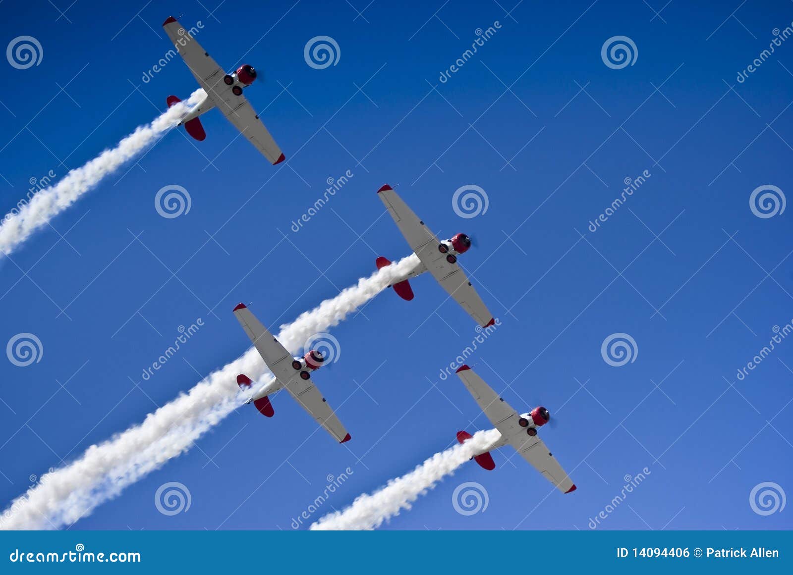 Harvard Aerobatic Team, Smoke on, Flyover Stock Photo - Image of aerial ...