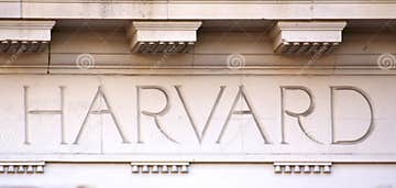 Harvard Letters on a University Building Editorial Image - Image of ...