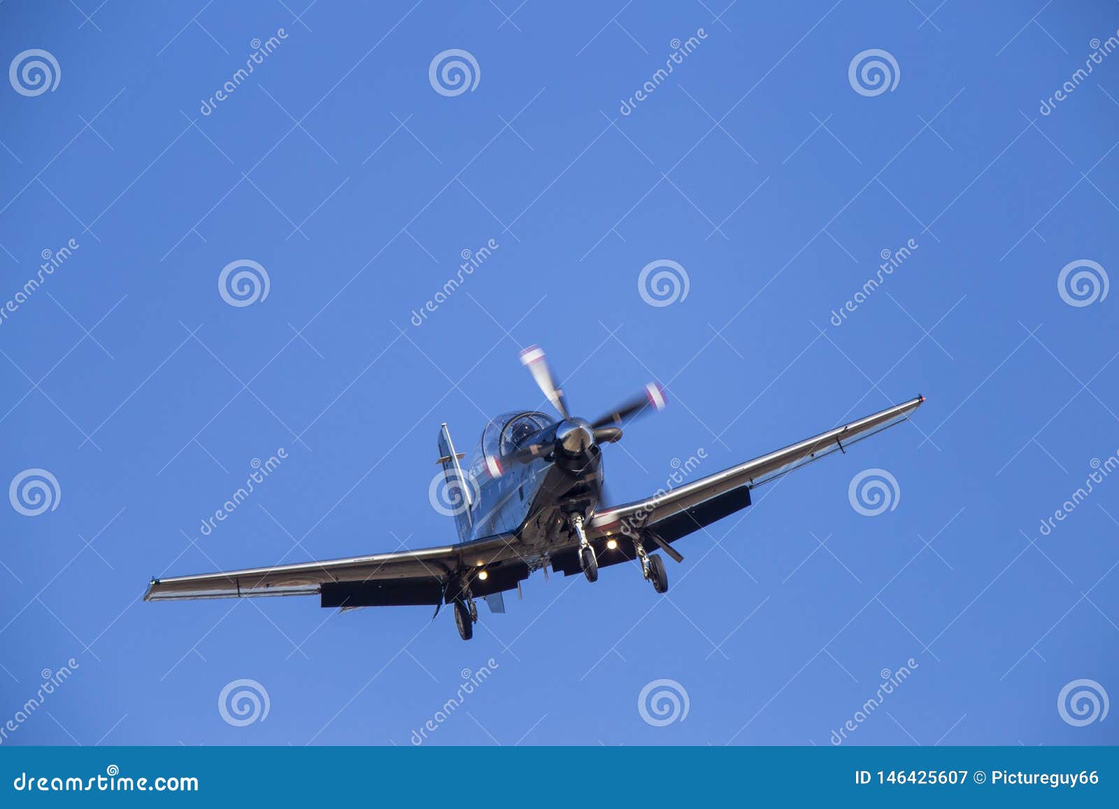 Harvard Plane in Flight stock image. Image of propeller - 146425607