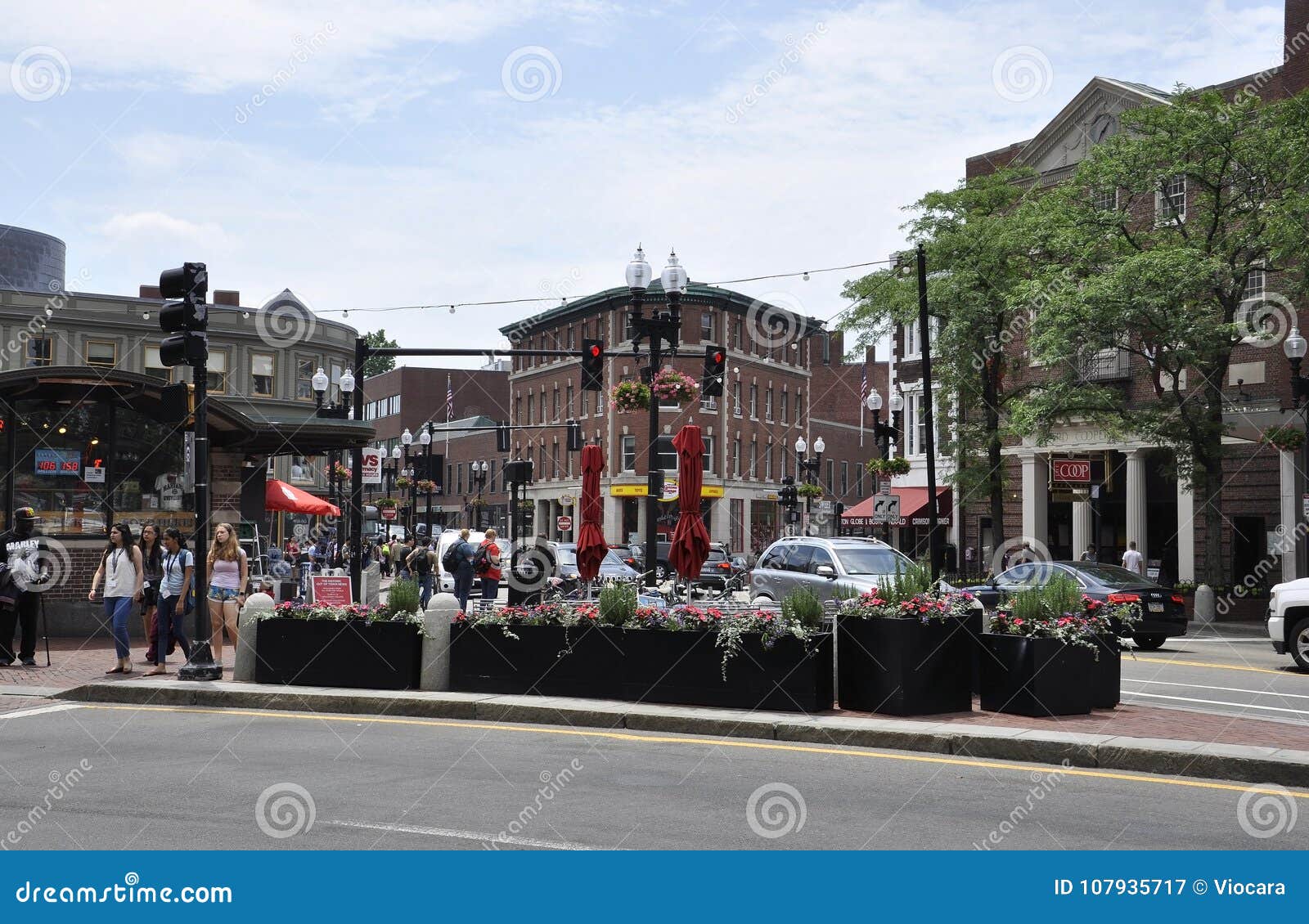 Cambridge MA, 30th June: Harvard Square from Cambridge Downtown in ... Cambridge MA, 30th June: Harvard Square from Cambridge Downtown in ...