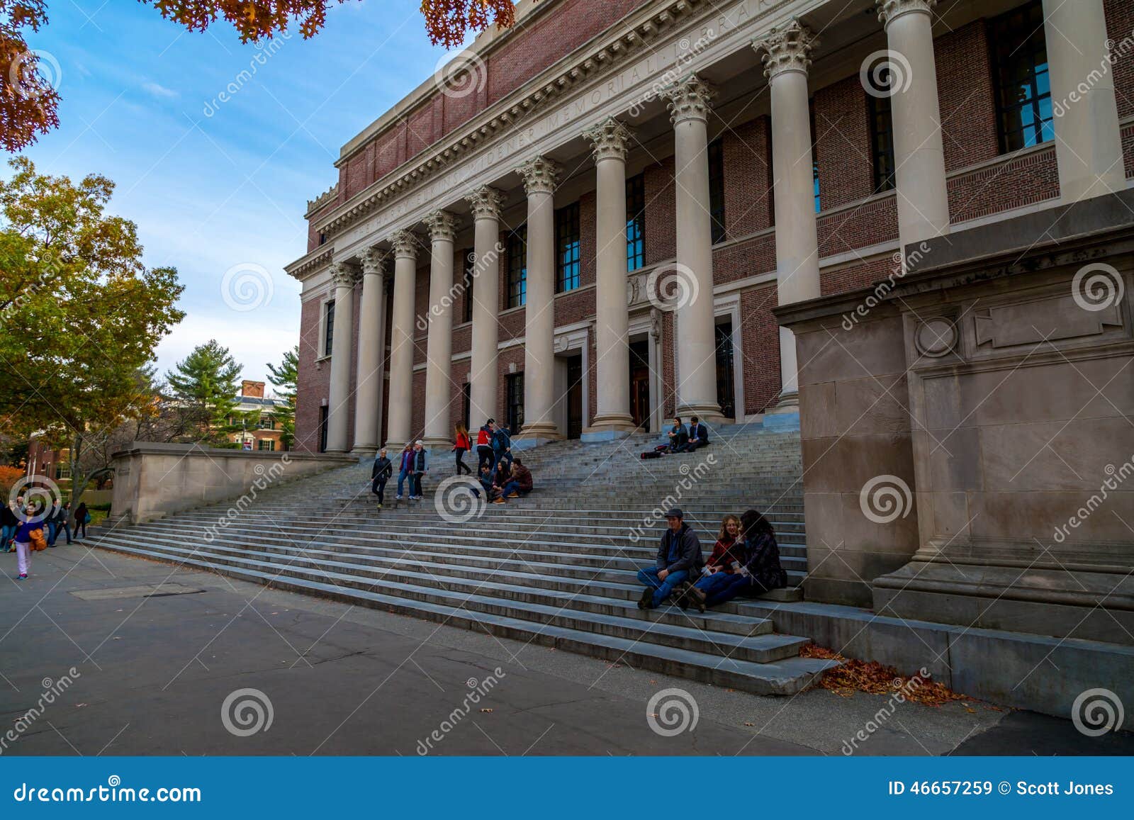 Harvard University Library editorial stock image. Image of people ...
