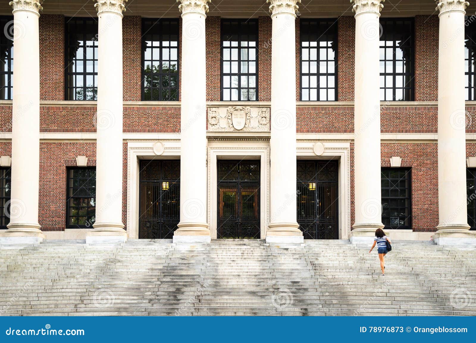 Harvard University Library editorial stock photo. Image of woman - 78976873