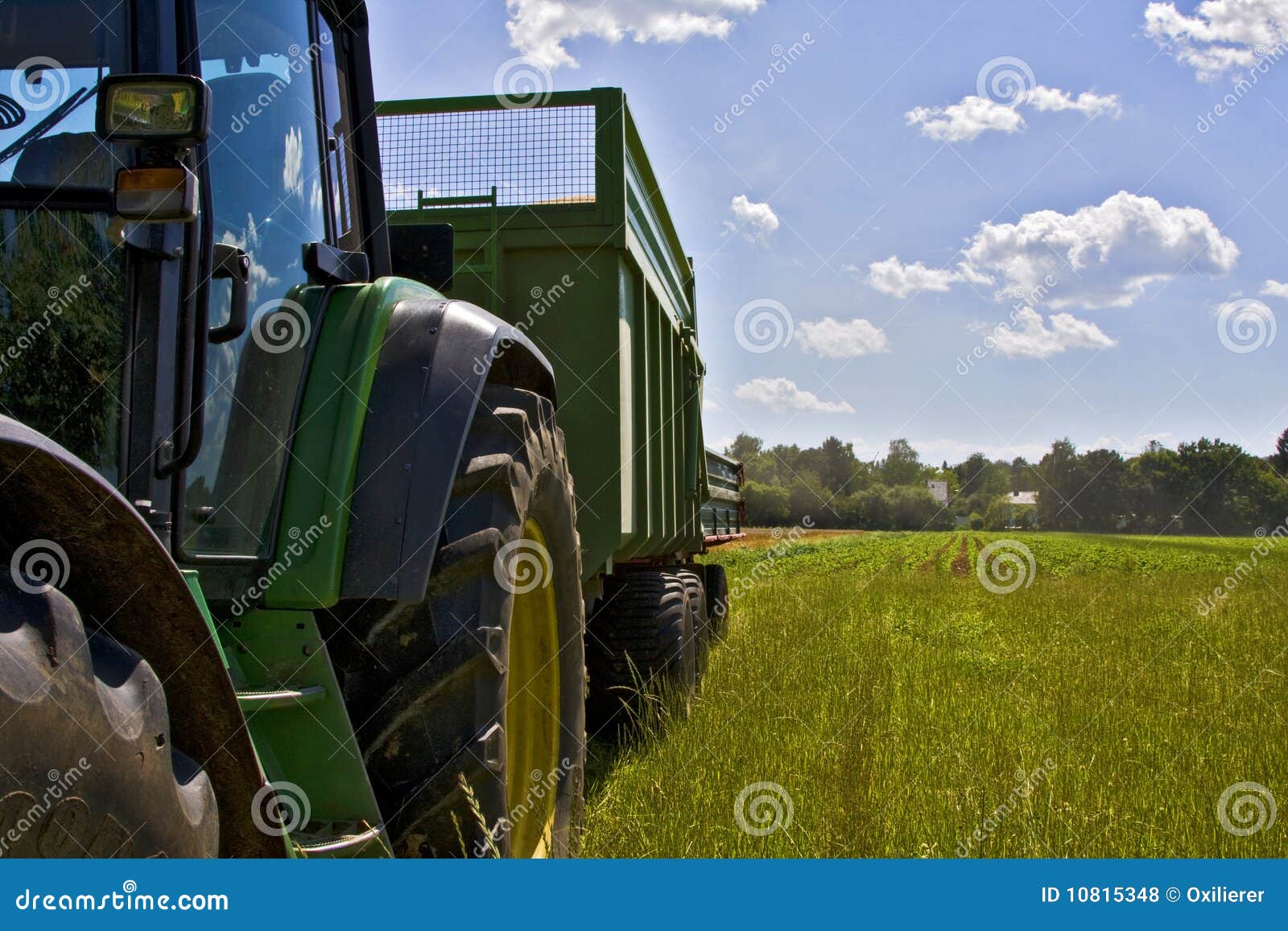 Harvest stock photo. Image of field, tractor, harvest - 10815348