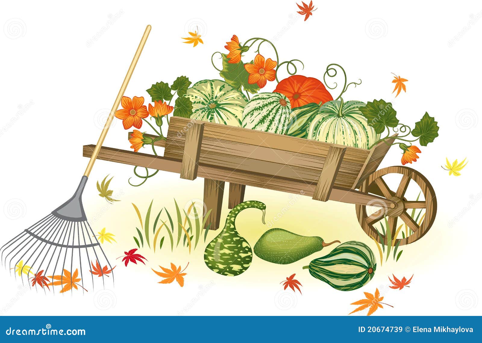 Harvest stock vector. Illustration of agriculture, leaf - 20674739