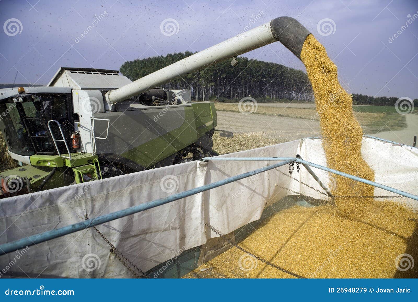 Harvest stock image. Image of cereal, outdoors, machinery - 26948279