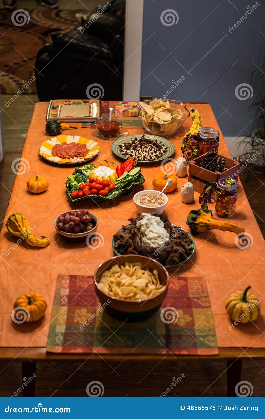 Harvest buffet stock photo. Image of treats, pumpkin - 48565578